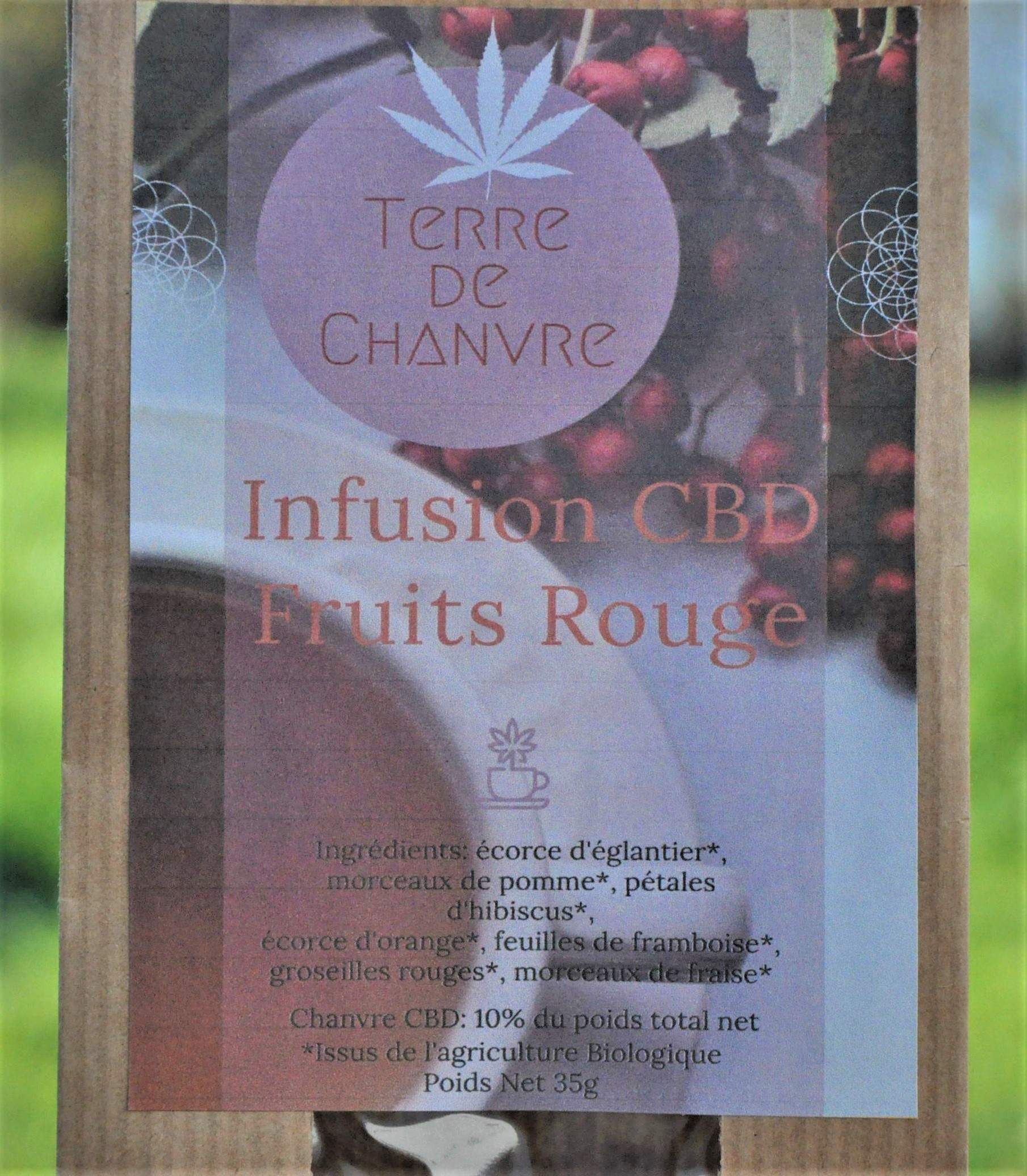 INFUSION "TERRE DE CHANVRE" Fruits rouges - La Grosse Mota